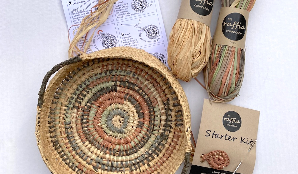 Raffia weaving store