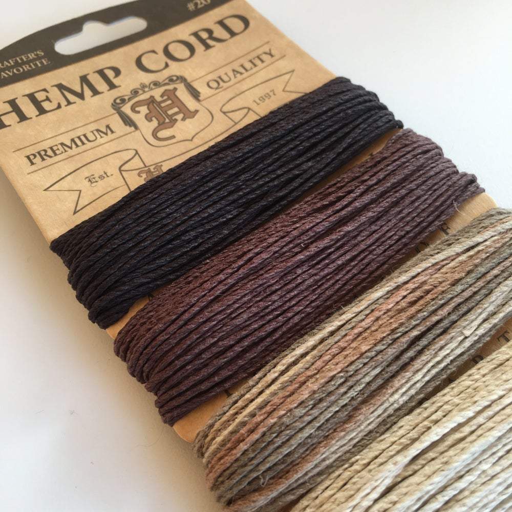 Hemp Cord Card - Earthy - The Raffia Connection